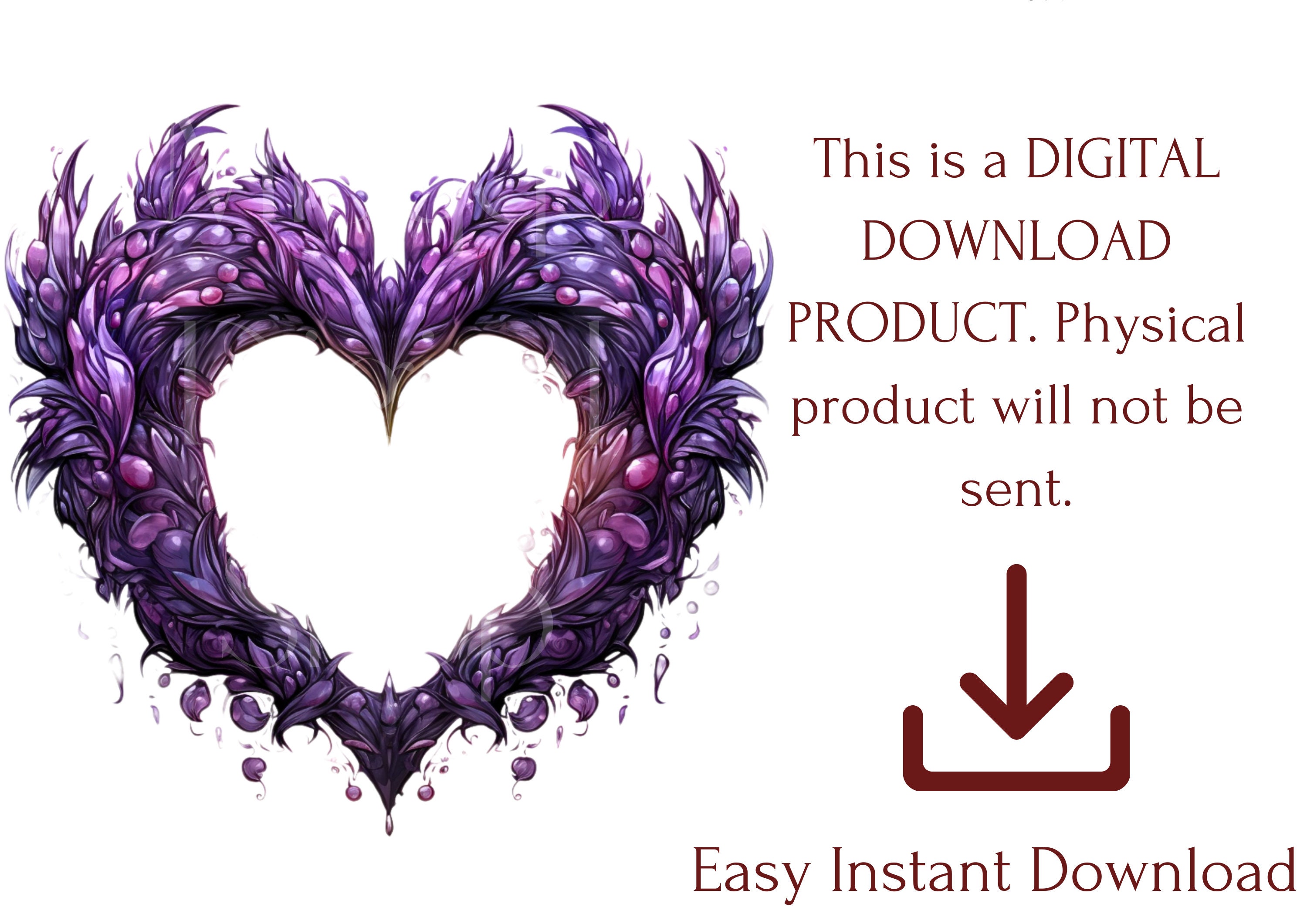 Gothic Valentines Day Frame Png Gothic Art Heart Frame Spooky Valentine ...