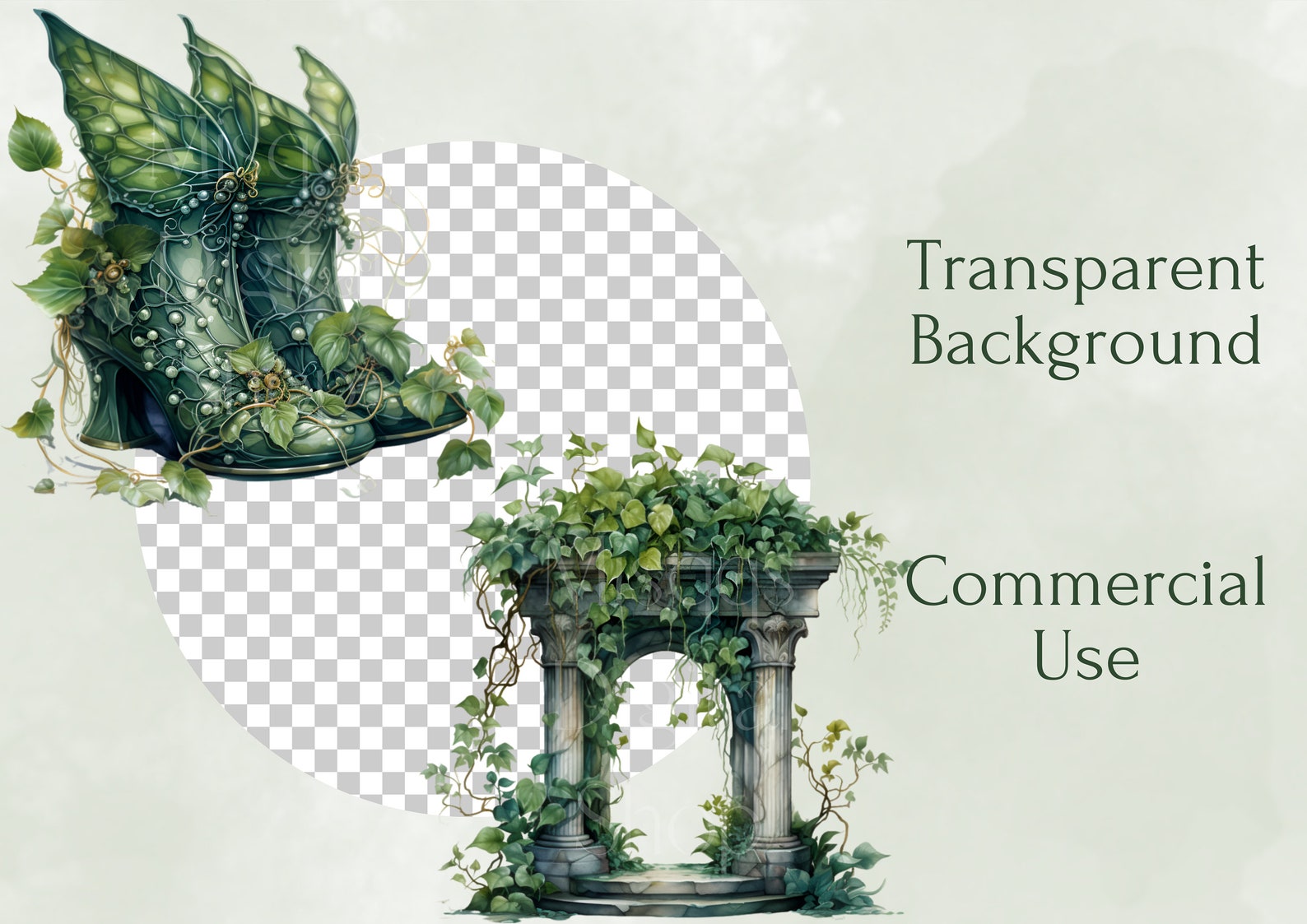 Ivy Emerald Fairy Watercolor Clipart Bundle (digital Download) - Etsy