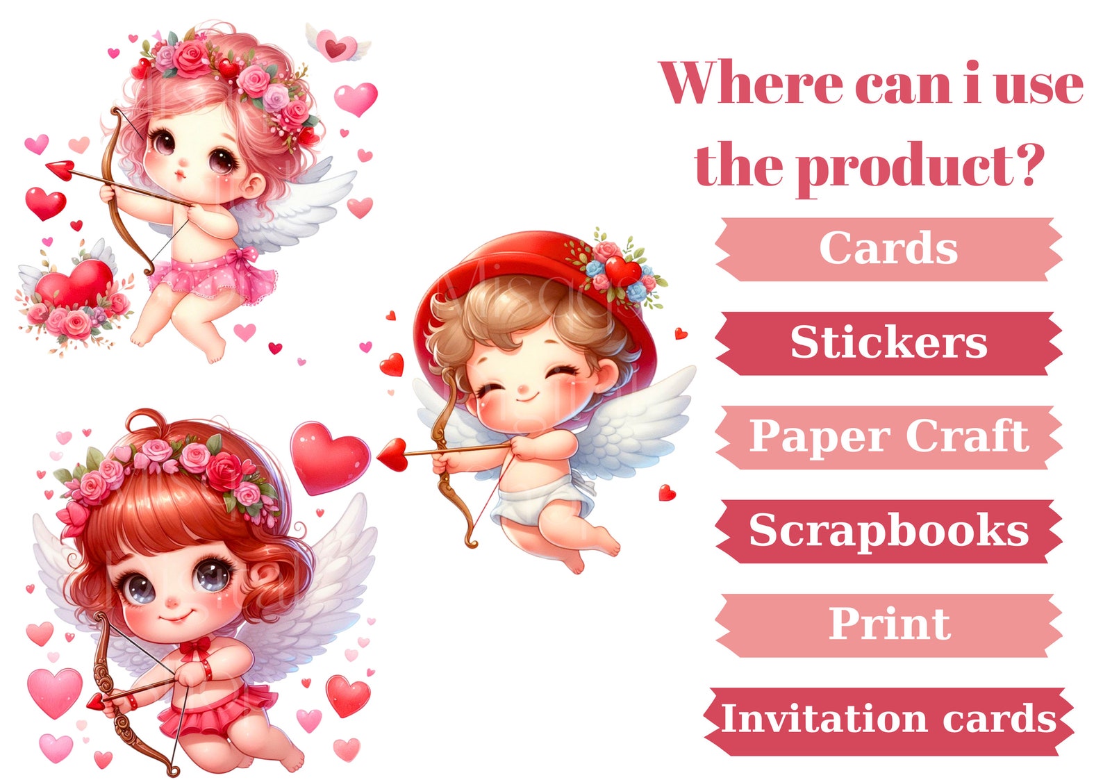 Baby Cupid Clipart Saint Valentine Angel Clipart Bundle Goddesses Art ...