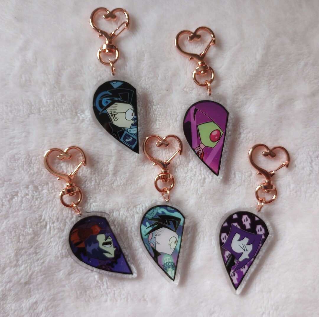 Invader Zim OTP Charms - 2" Acrylic Keychains - Etsy