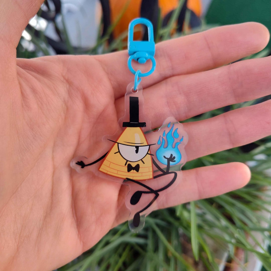 LAST STOCK - Bill Cipher Keychain - 2.5 Inches - Gravity Falls - Etsy