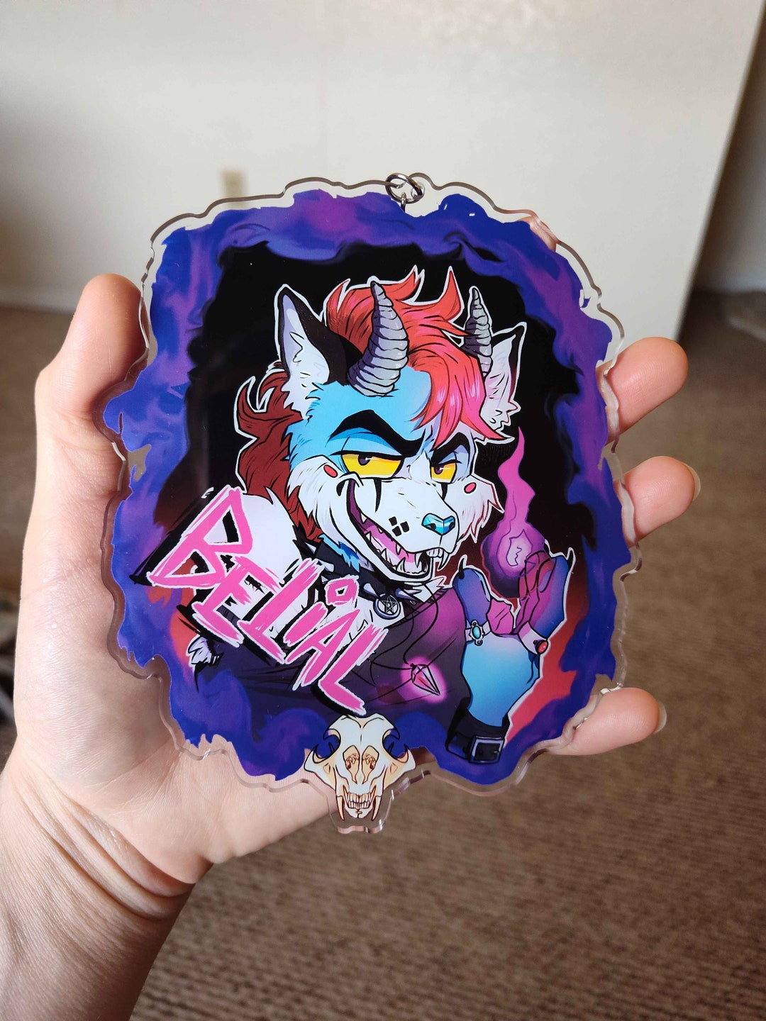 Acrylic Custom Fursona Furry Badge - Etsy