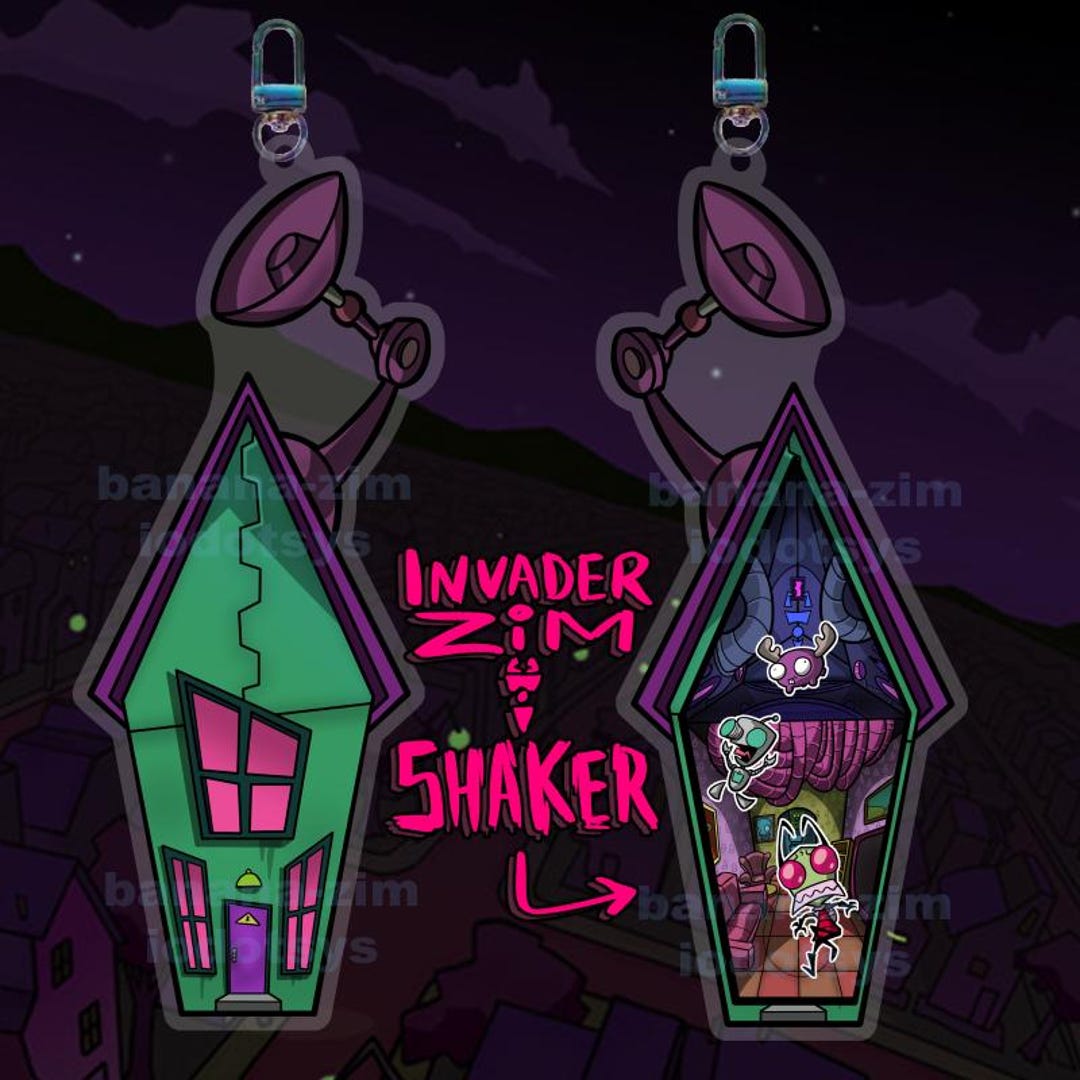 Invader Zim house Shaker 4 Inch Keychain PREORDER - Etsy Australia
