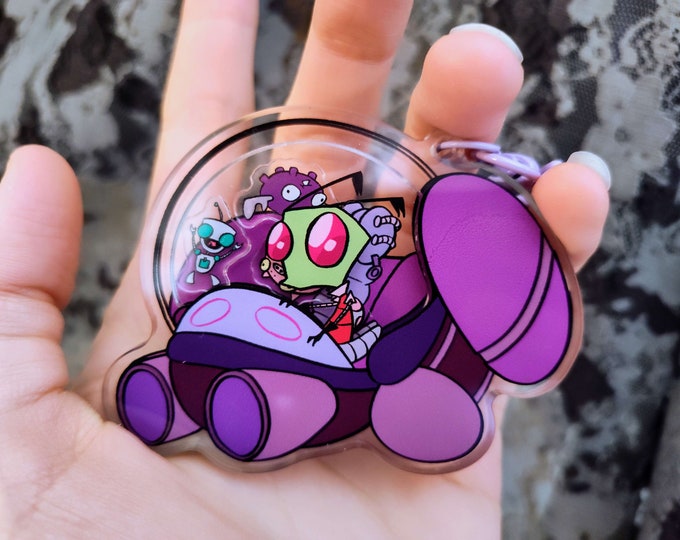 Invader Zim Voot Cruiser Shaker Keychain - Etsy