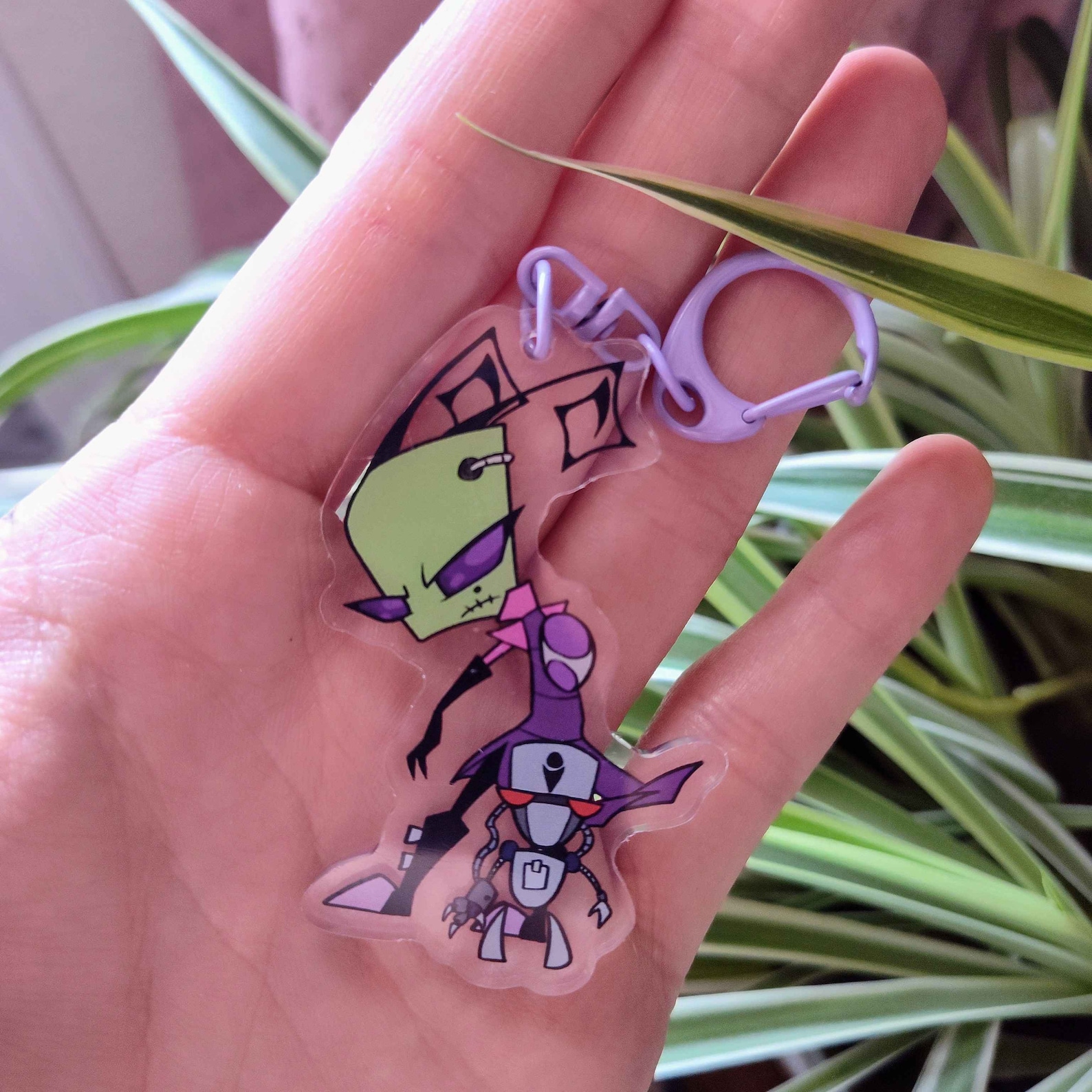 Tak invader Zim 2.5 Acrylic Keychain - Etsy