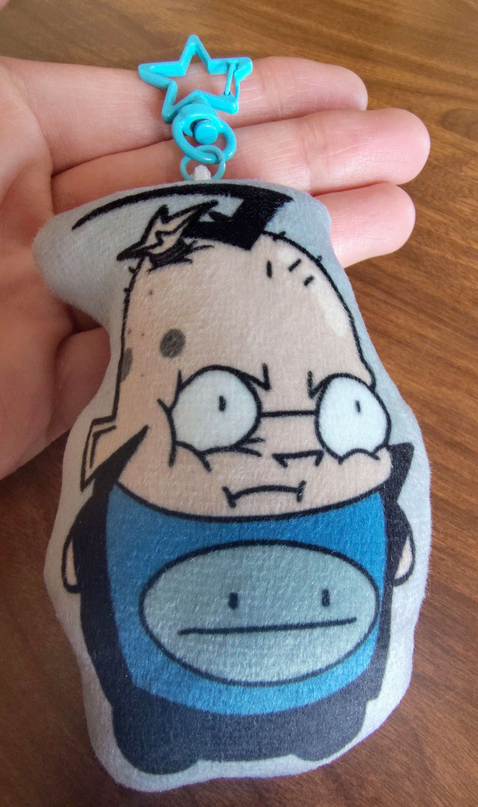 Bologna Dib Plush Keychain From Bolognius Maximus Invader Zim - Etsy