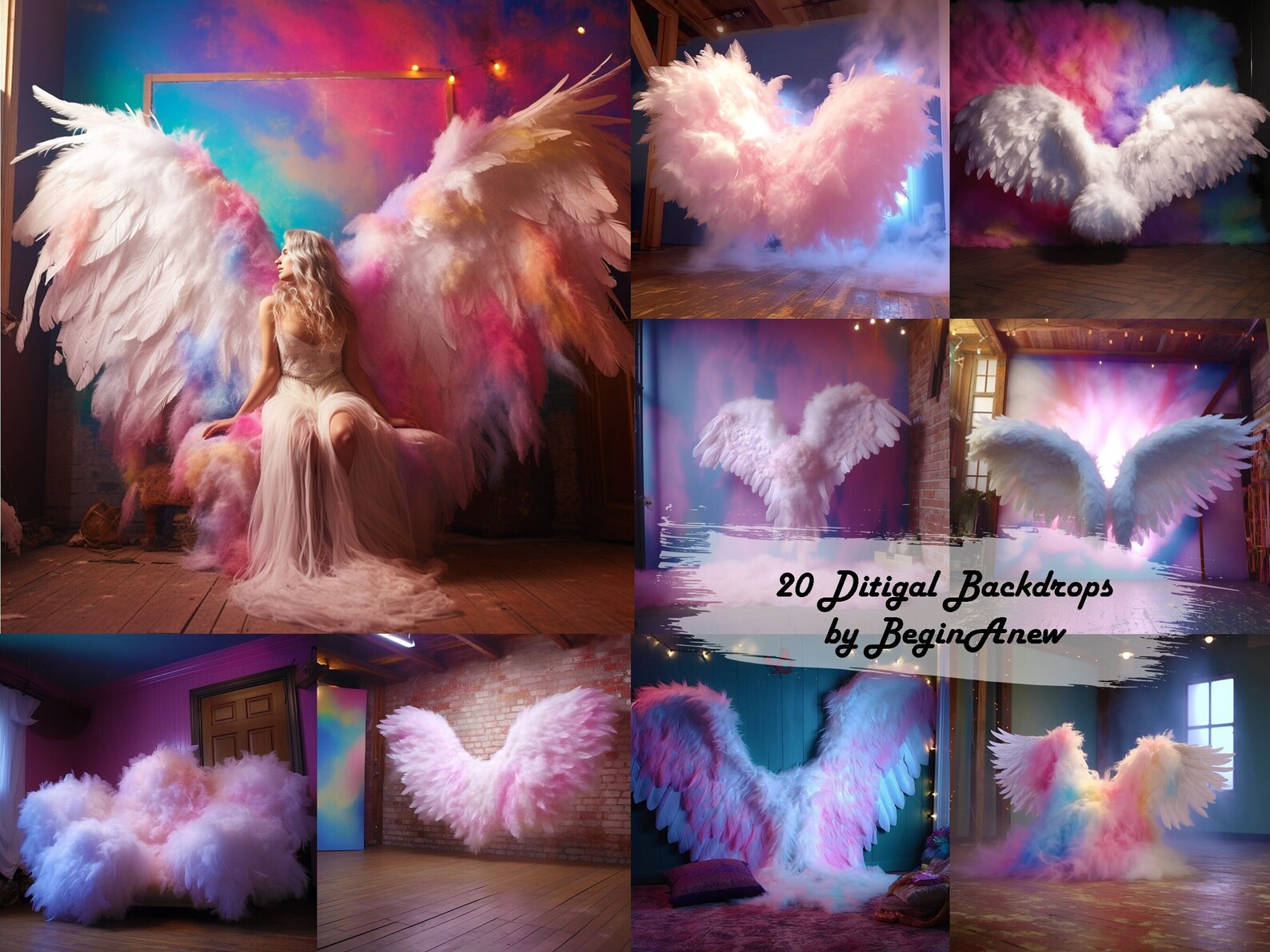20 X Digital Backdrops Fantasia Range Fairy Dust Edition - Etsy