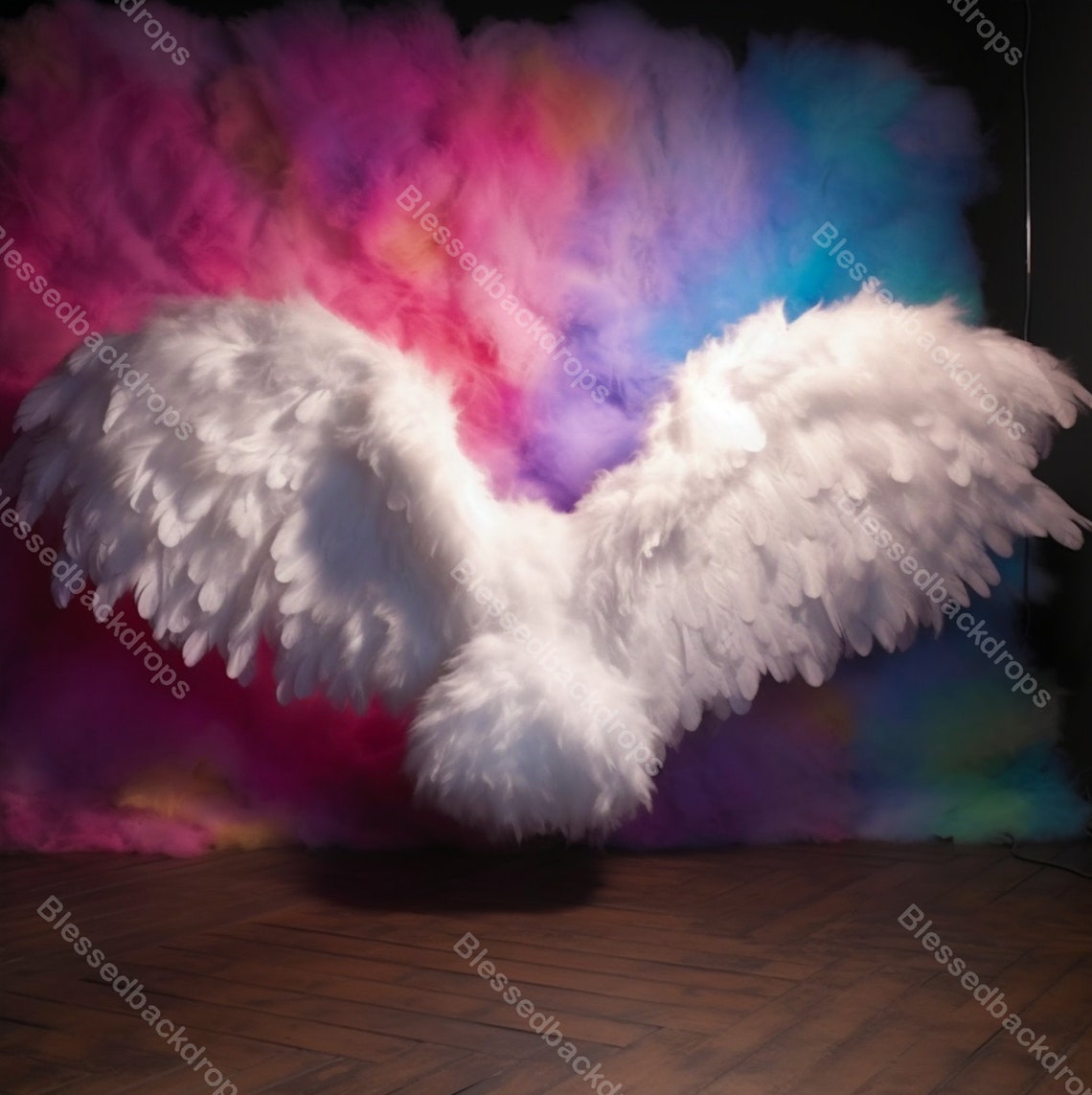 20 X Digital Backdrops, Fantasia Range Fairy Dust Edition, Angel Wings ...