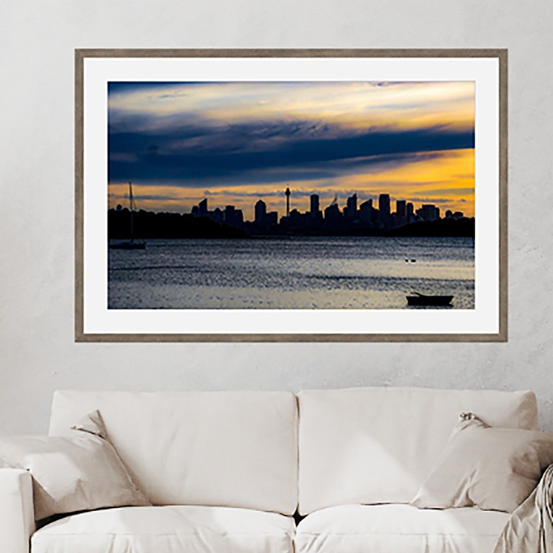 Skyline Night View Wall Art Photography Artwork Print Wall Art - Etsy