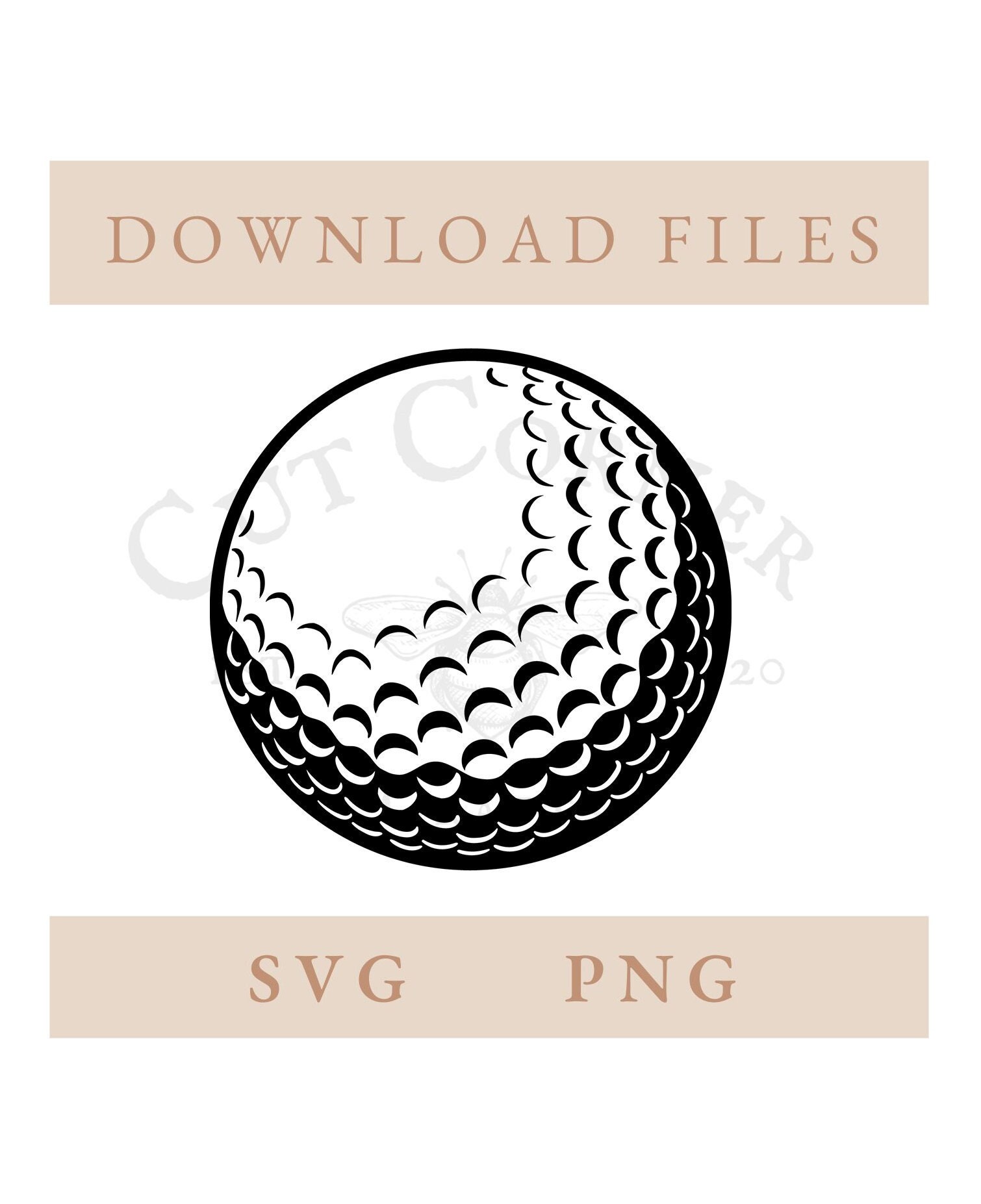 Golf Ball SVG Golf PNG Golfing Digital Download Cricut Silhouette - Etsy
