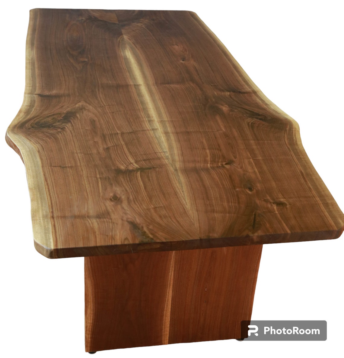 LIVE EDGE TABLE, Solid Wood Table, Walnut Table, Modern Live Edge ...