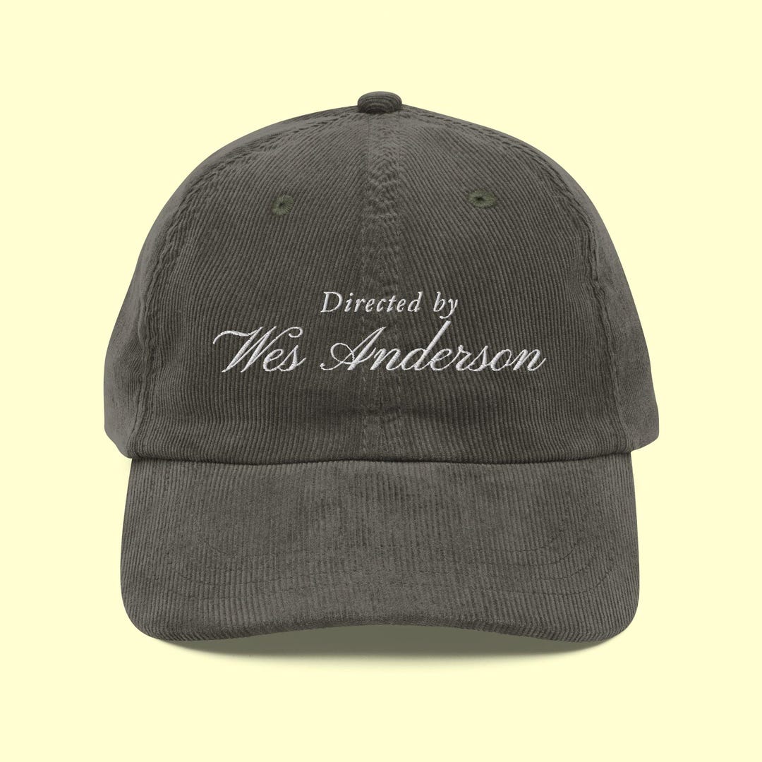 Wes Anderson Embroidered Hat | Director Cap | Film Lover Gift ...