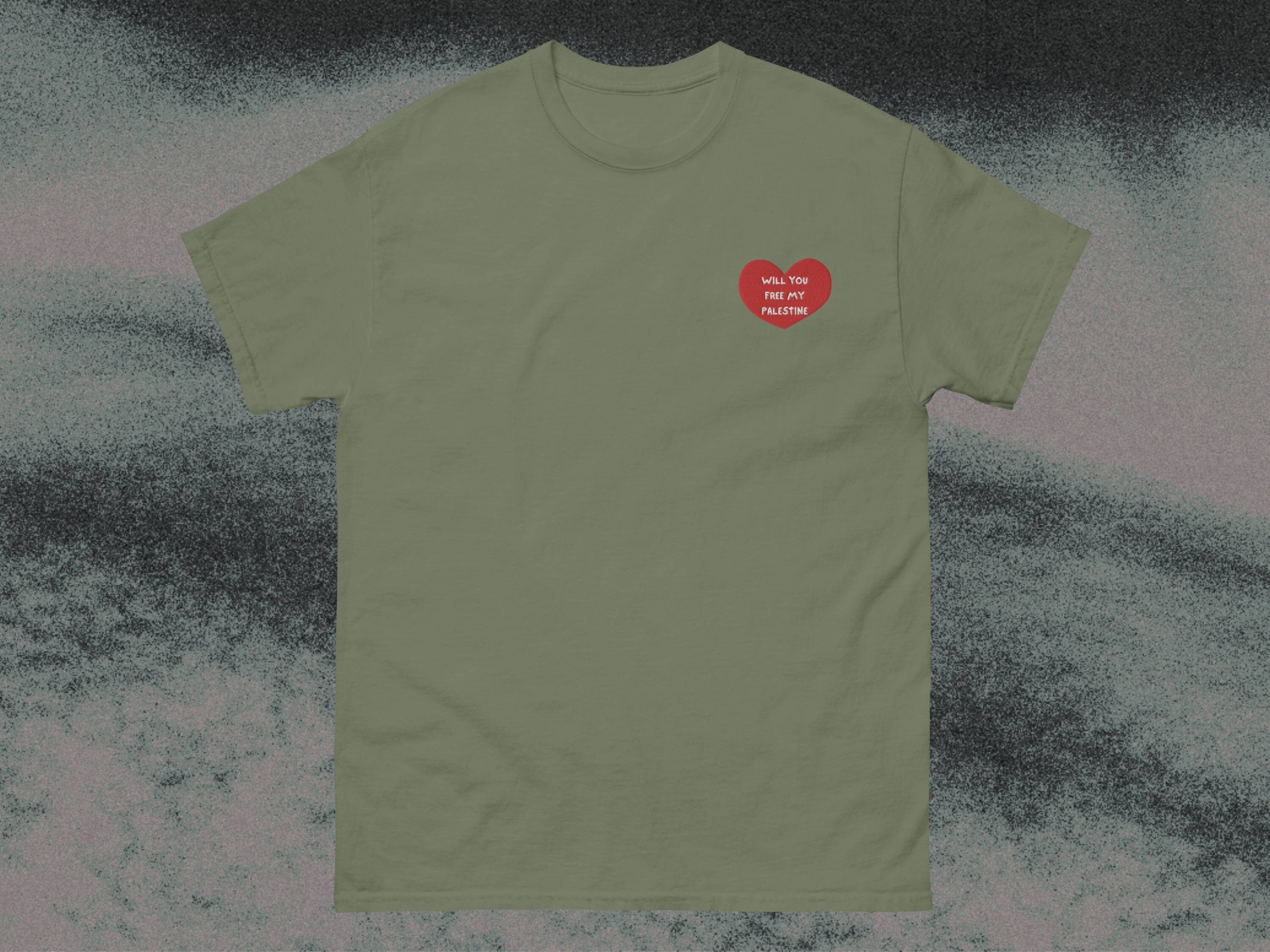 Will You Free My Palestine Embroidered Unisex T-shirt Free Palestine ...