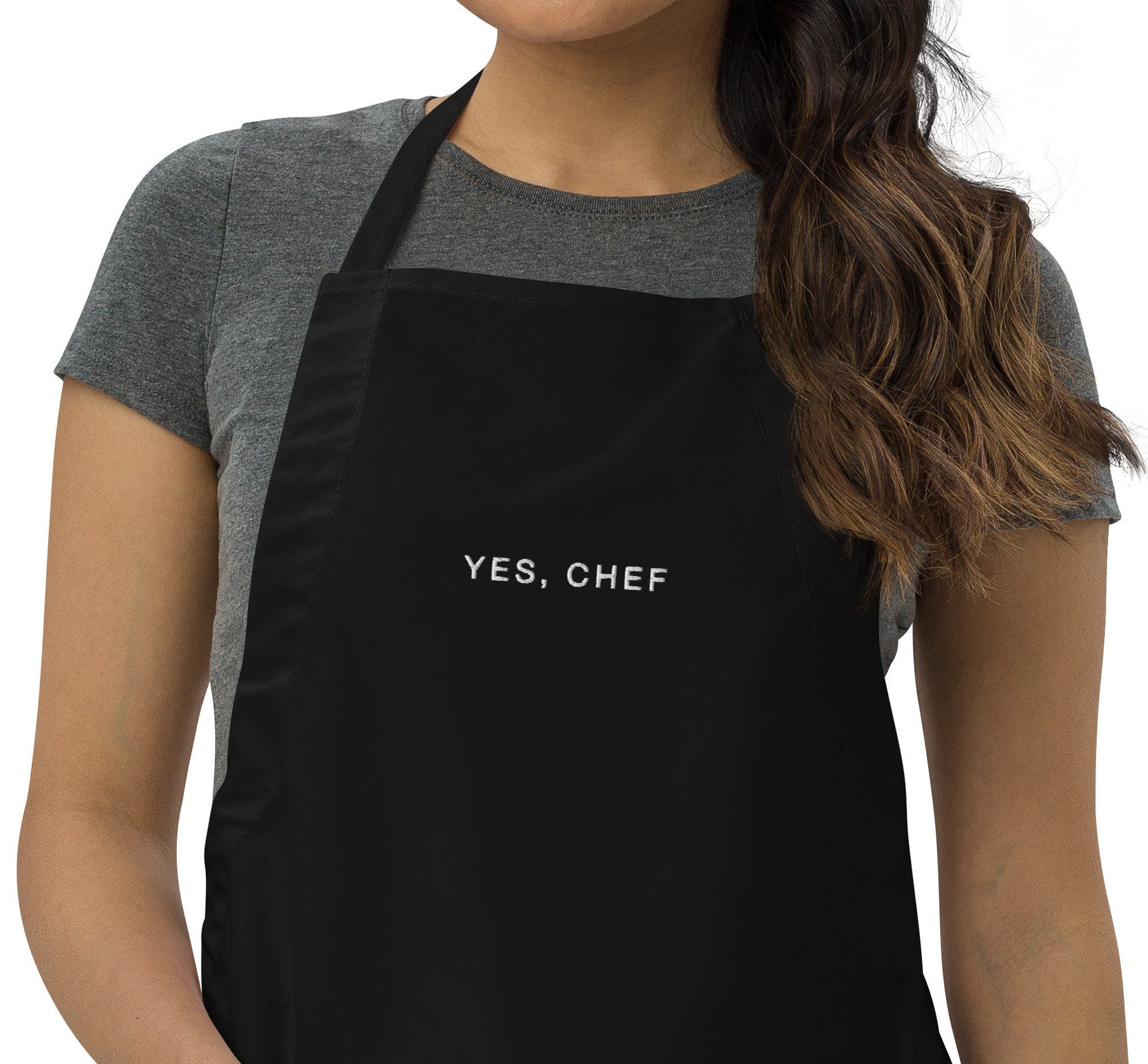 Yes, Chef Embroidered Apron the Bear Show Apron Culinary Gift Yes Chef Apron Gift for Foodie - Etsy