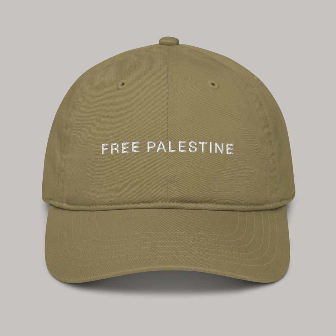 Free Palestine Organic Cap, Palestine Embroidered Hat, Palestine ...