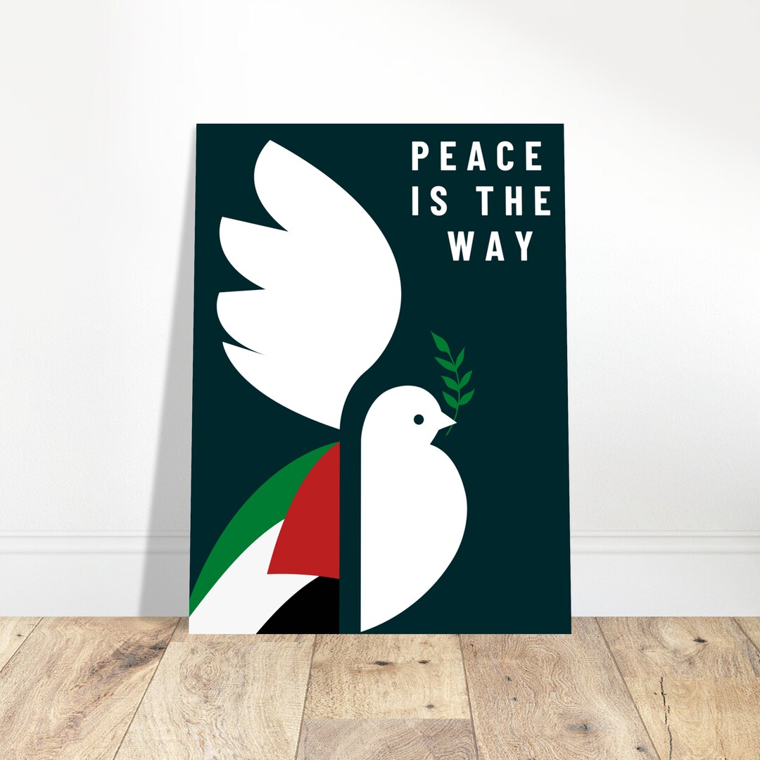 Peace is the Way Art Print, Palestine Poster, Palestine Wall Art ...