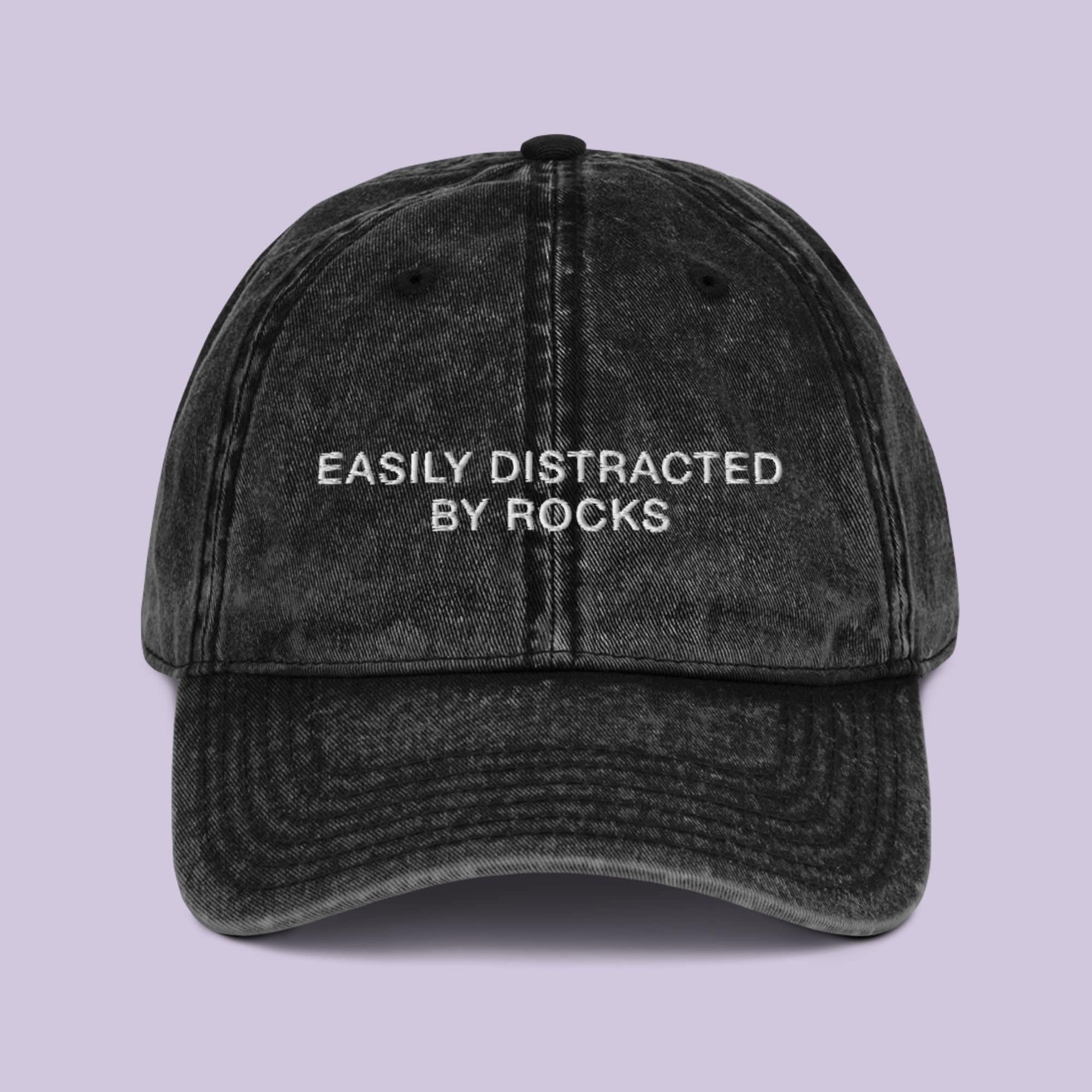 Easily Distracted by Rocks Vintage Cap | Geology Hat | Geology Student ...