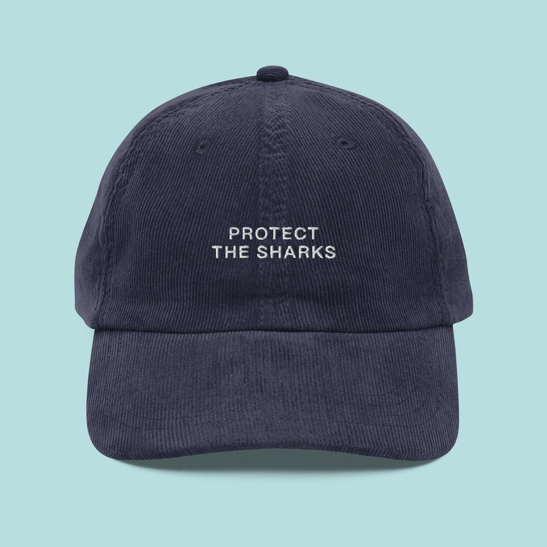 Protect the Sharks Hat, Protect the Ocean Hat, Surfing Cap, Beach Hat ...