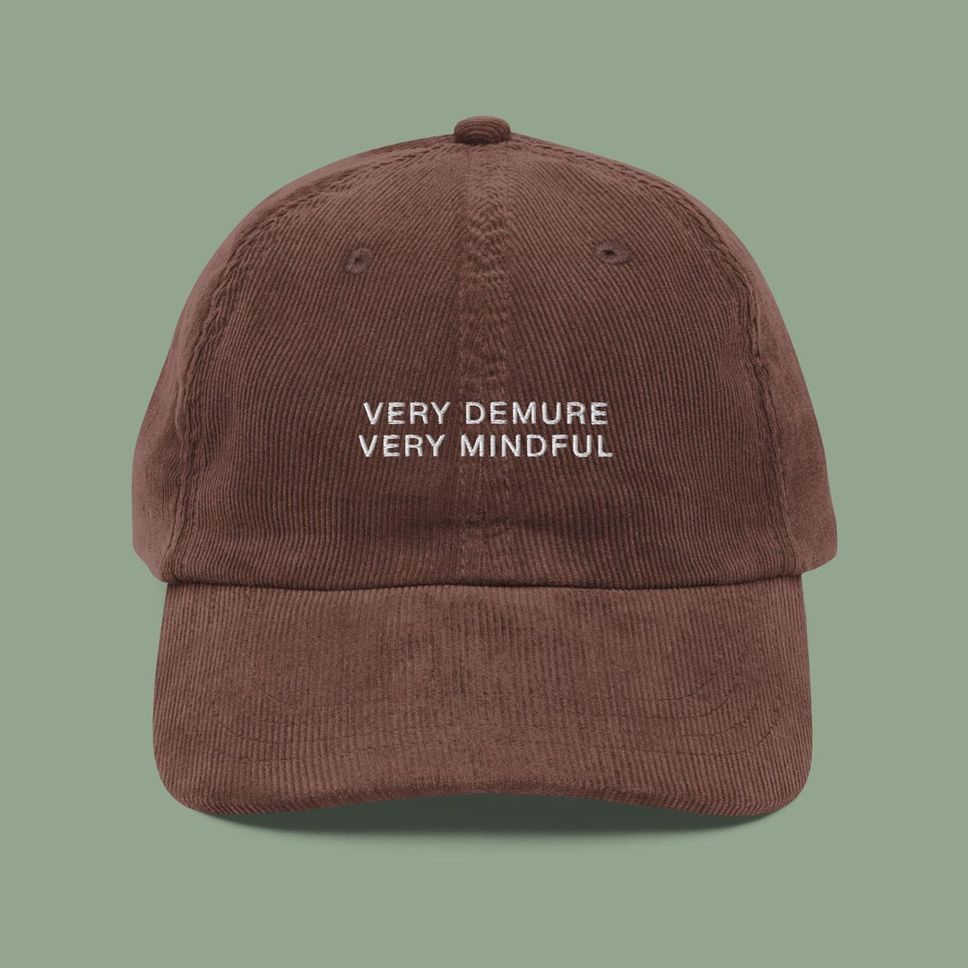Very Demure Very Mindful Cap, Tiktok Hat, Funny Meme Cap - Etsy