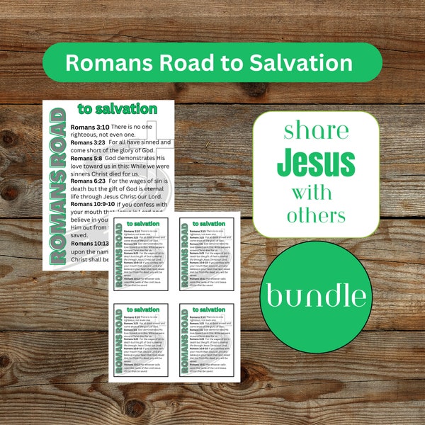 The Romans Road to Salvation Cards - Etsy