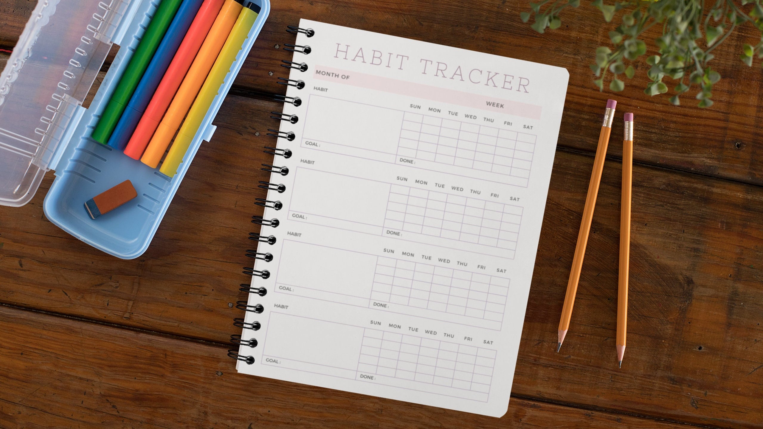 Daily Printable Habit Tracker | Digital Habit Tracker | Daily, Weekly ...