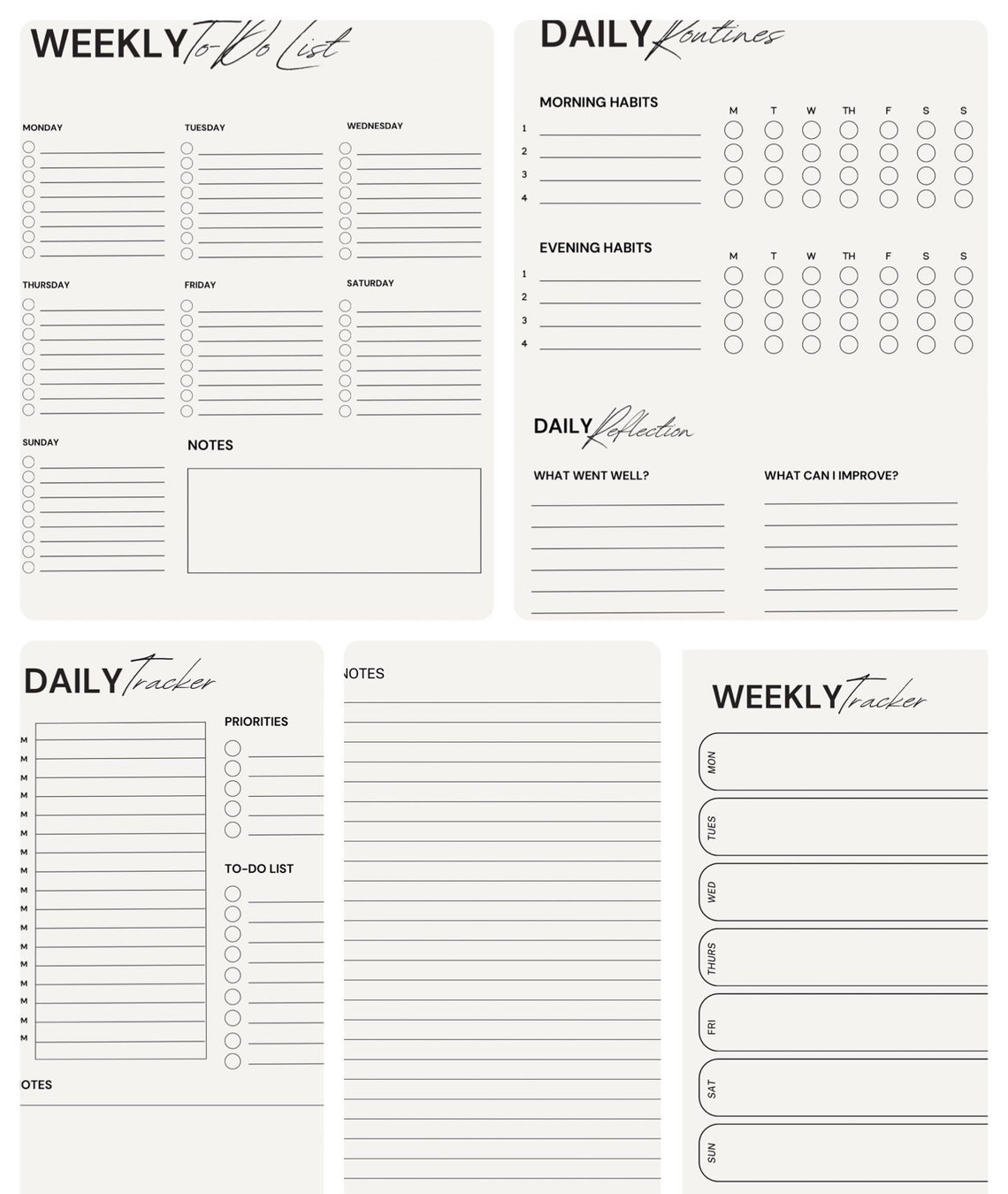 Digital Daily Planner - Etsy
