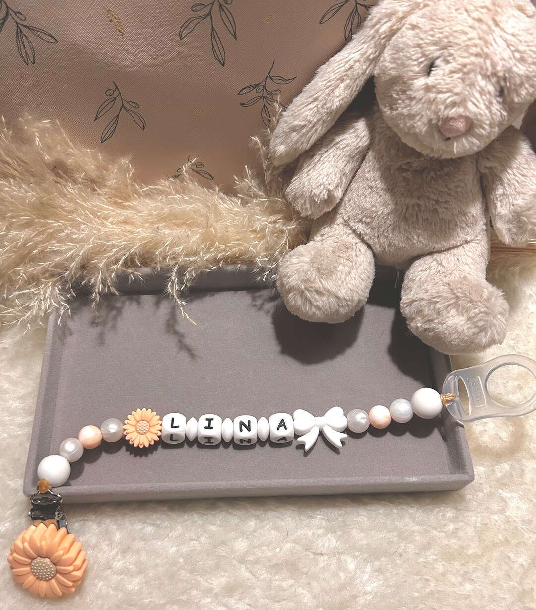 Pacifier Chain Optionally Available With or Without Name - Etsy