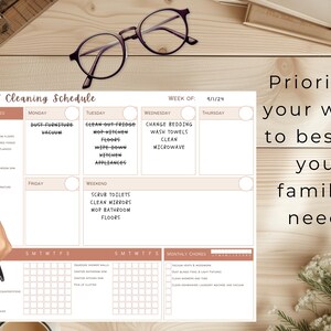 Weekly Cleaning Checklist, Weekly Cleaning Checklist, Printable ...