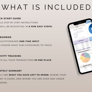 Monthly Budget Spreadsheet With Bill Tracker | Income and Expense ...