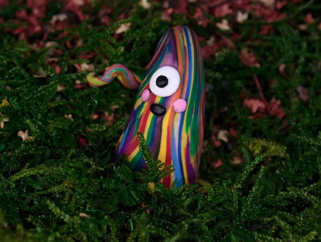 Polly the Desk Friend | Handmade Queer Pride Ally | Polymer Clay ...