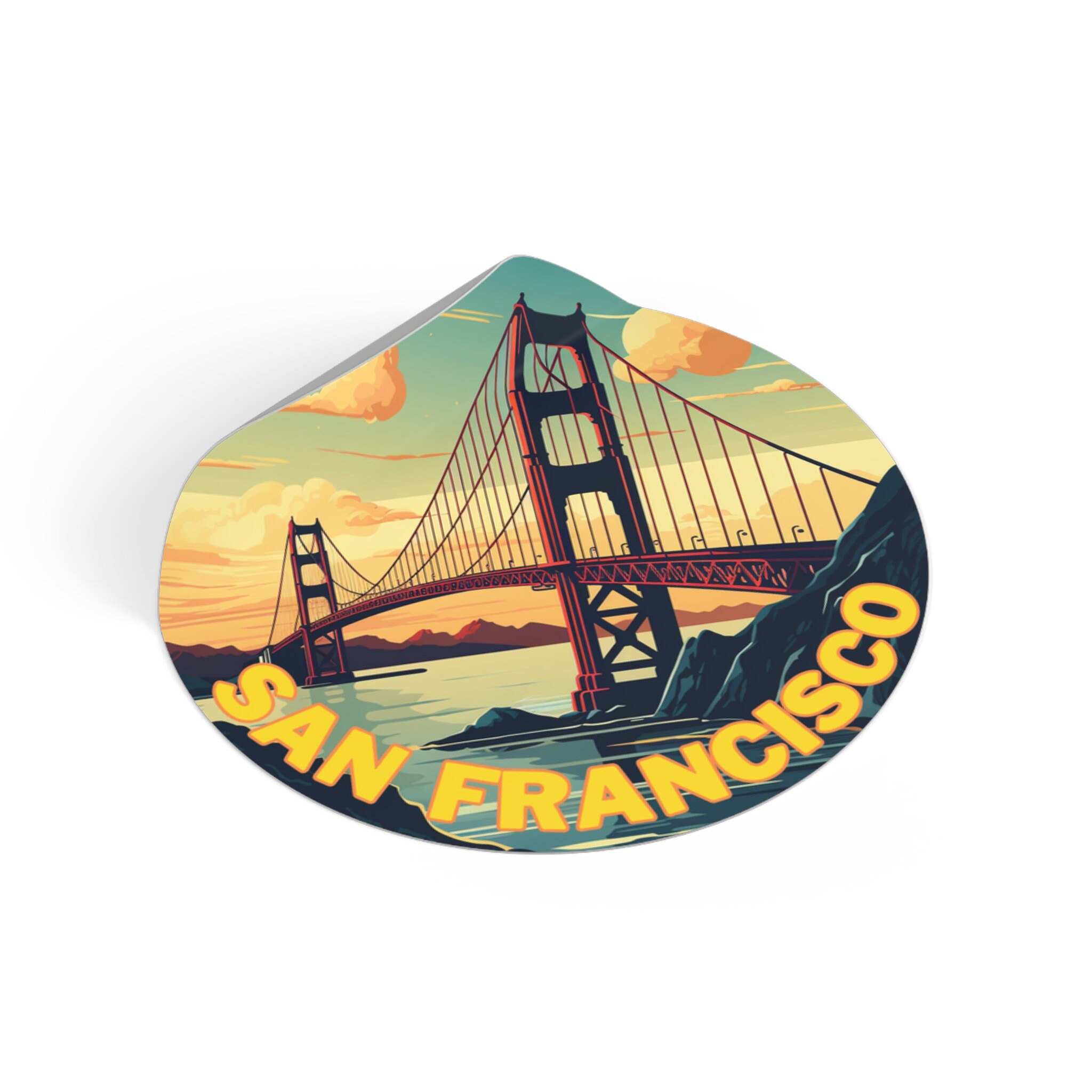 San Francisco California Sticker - Etsy