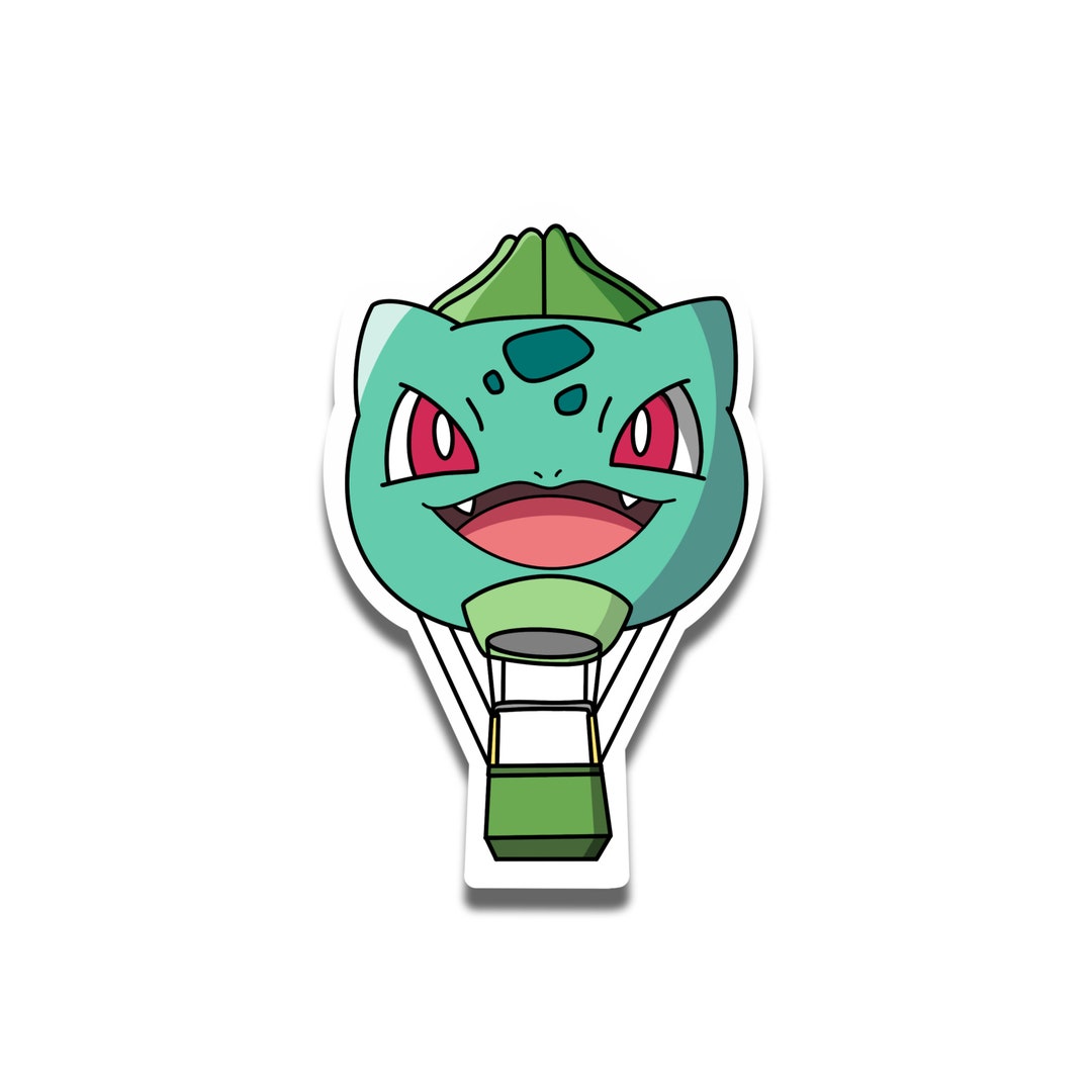 Bulbasaur Hot Air Balloon Sticker - Etsy