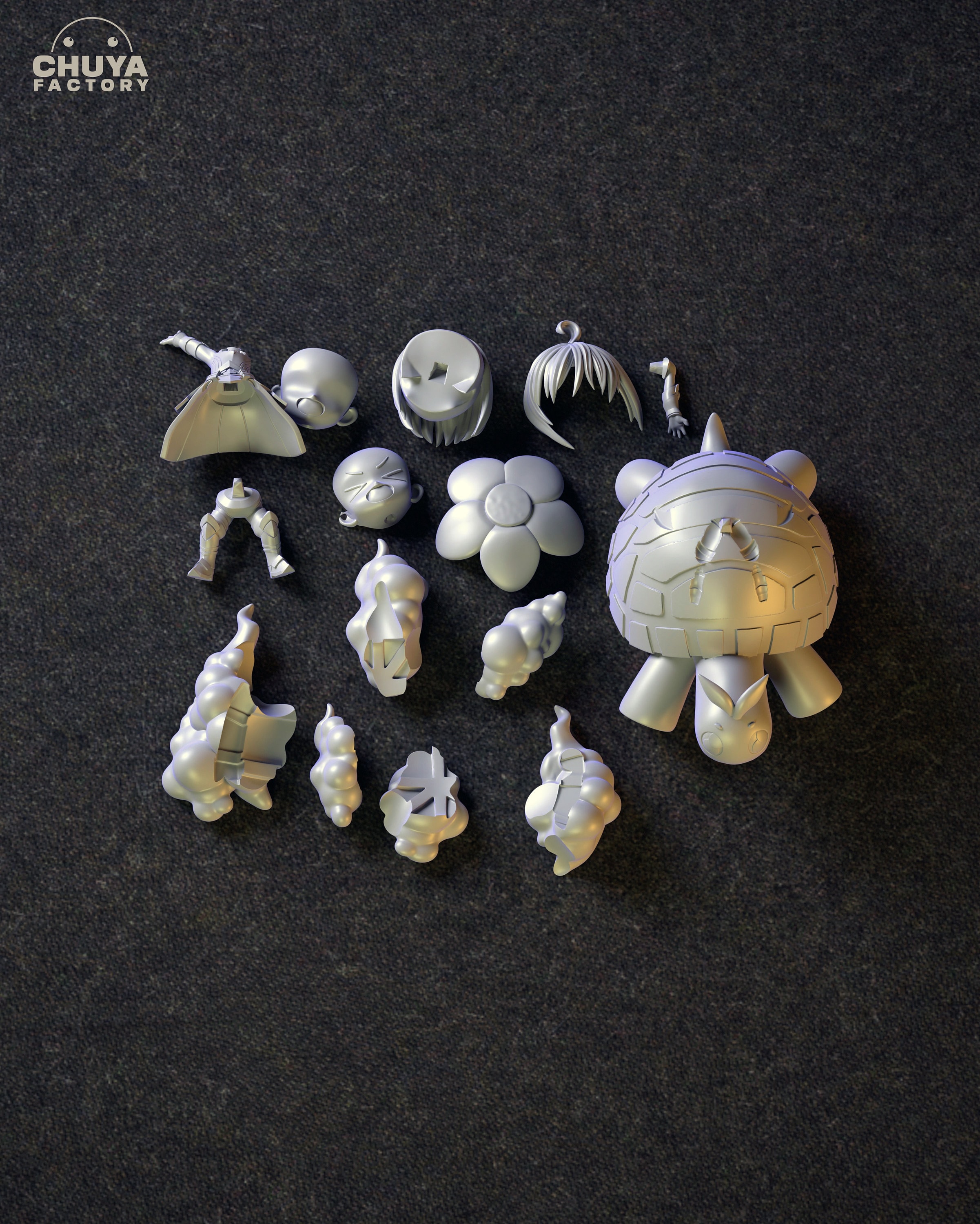 Maple & Syrup Chibi Garage Kit by Chuyafactory - Etsy