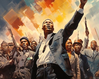 Empowering Unity V1: Powerful Digital Art Print Depicting Black Voices ...
