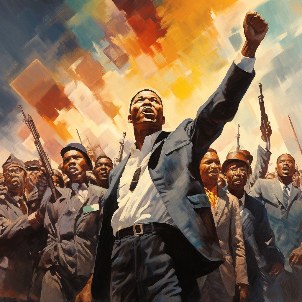 Empowering Unity V2: Powerful Digital Art Print Depicting Black Voices ...