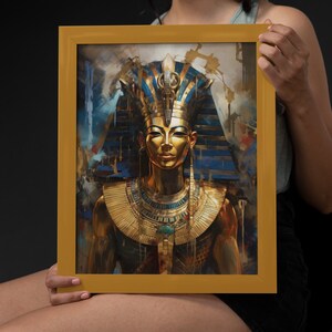 King Tutankhamun Abstract Artwork - Etsy