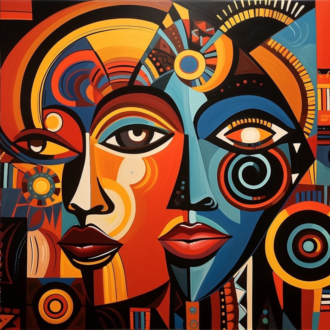 African Tribal Patterns Abstract Artwork - Etsy