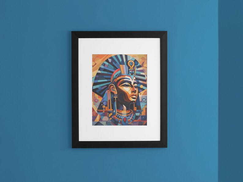Ancient Egyptian King Abstract Artwork - Etsy