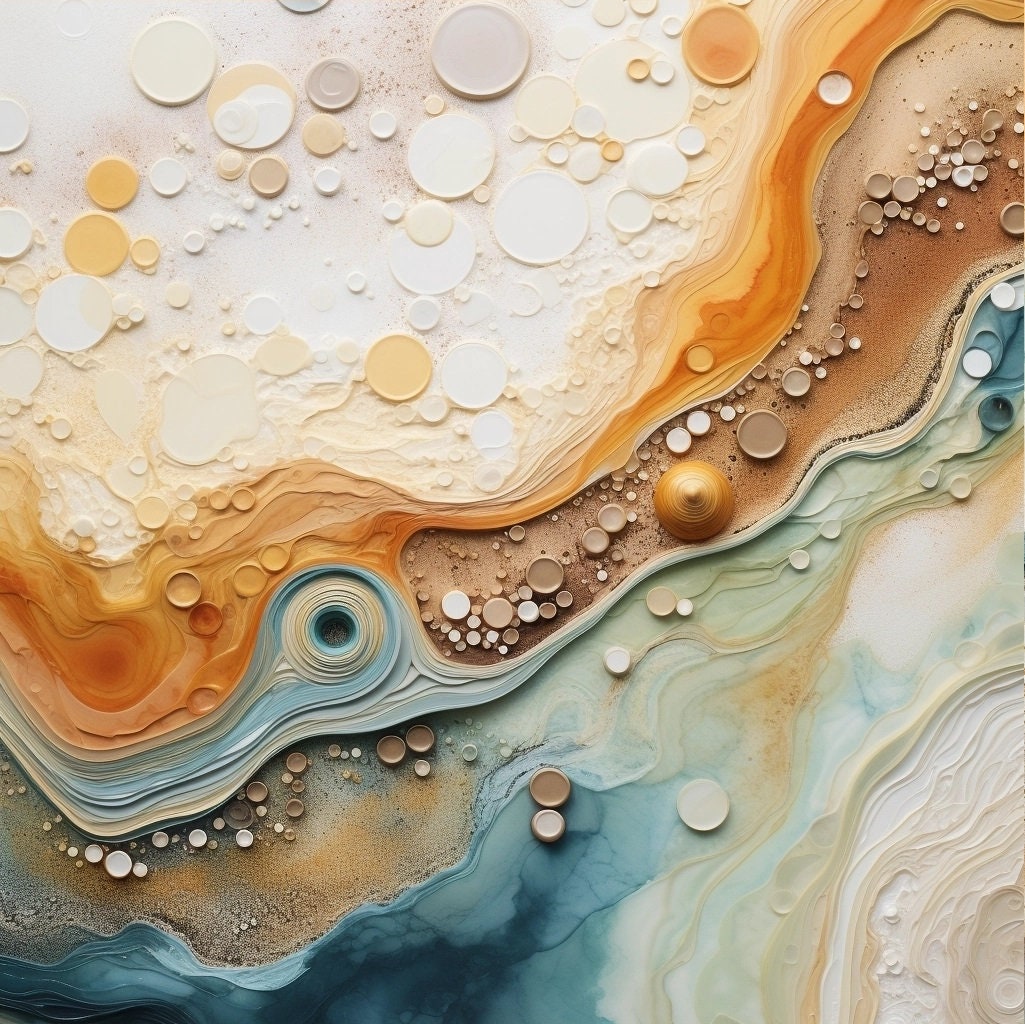 Beach and Sand Abstract Artwork - Etsy