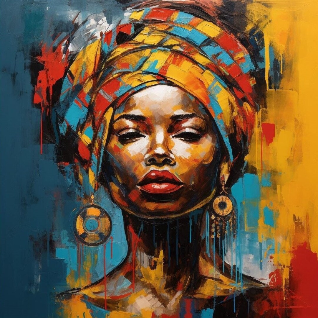 Spirit of African Resilience Abstract Artwork - Etsy