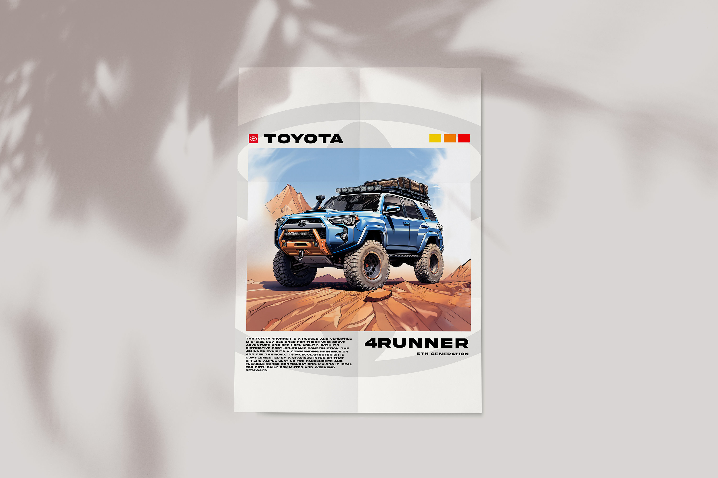 Toyota 4runner Digital Print *INSTANT DOWNLOAD*. A Great Wall Art Print ...