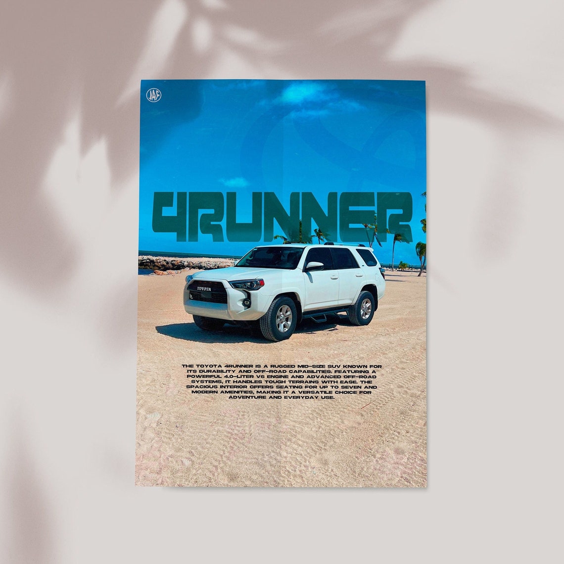 Toyota 4runner Digital Print *INSTANT DOWNLOAD*. A Great Wall Art Print ...