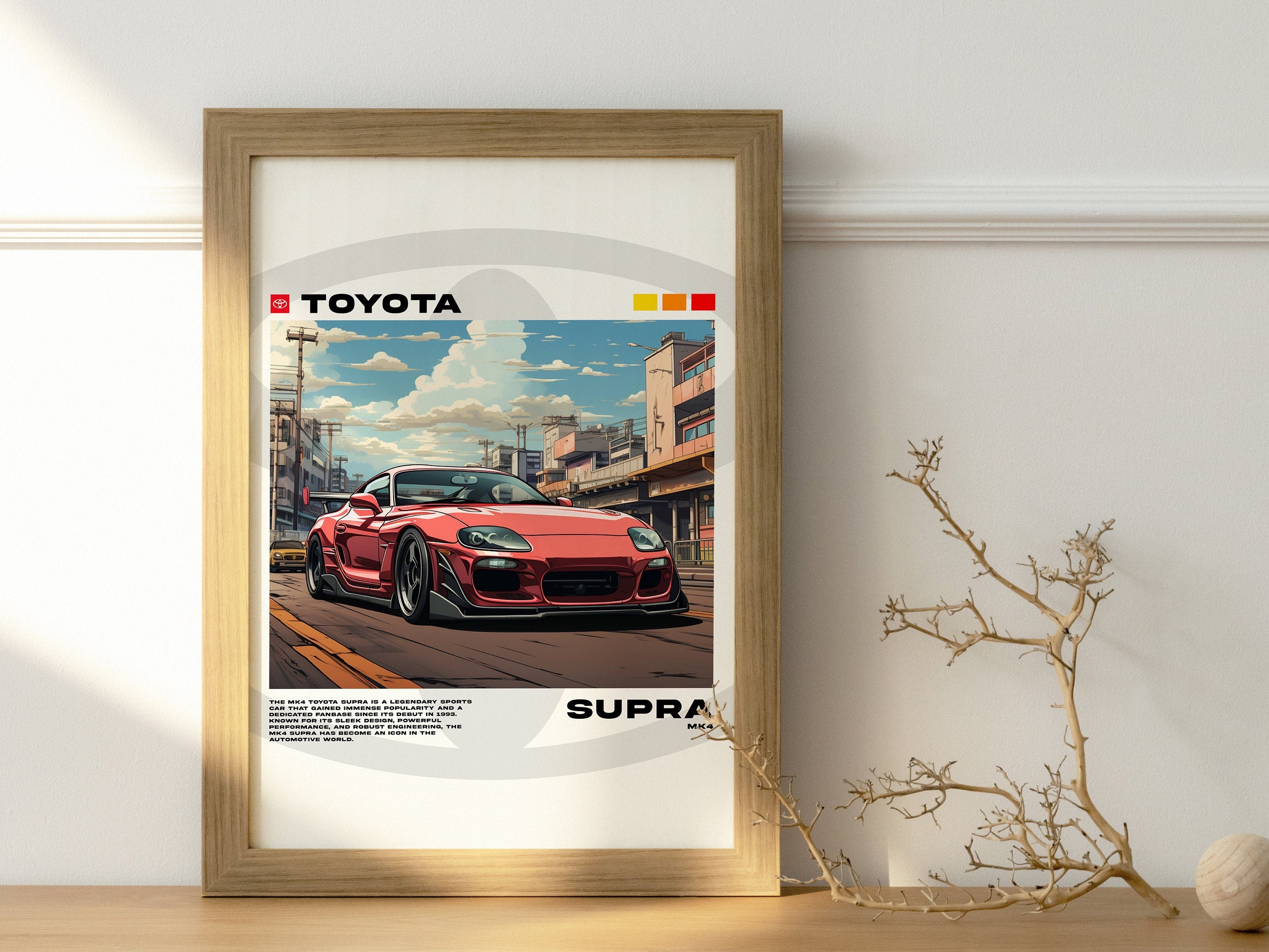Toyota Supra Digital Print *INSTANT DOWNLOAD*. A Great Wall Art Print ...