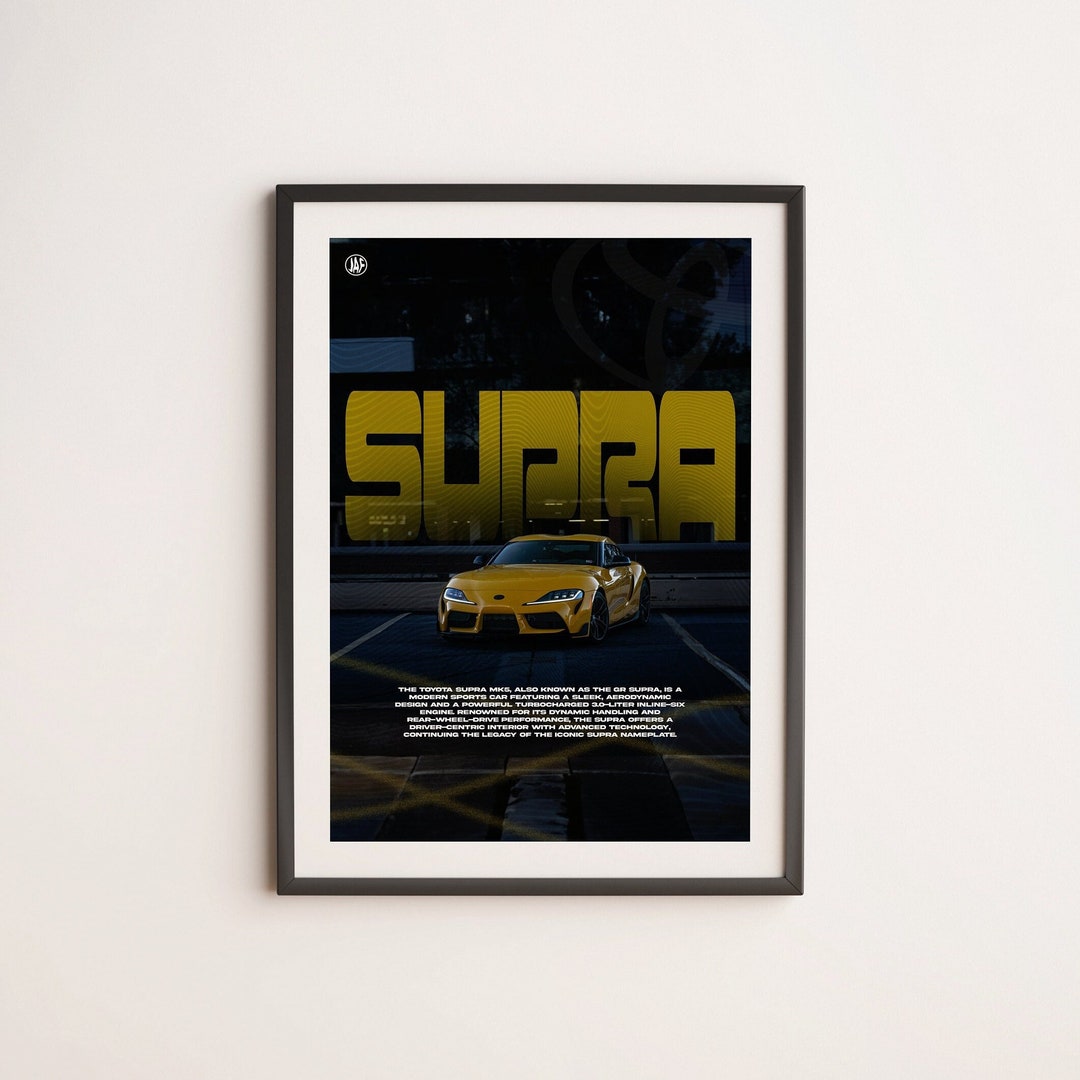 Toyota Supra MK5 Digital Print *INSTANT DOWNLOAD*. A Great Wall Art ...