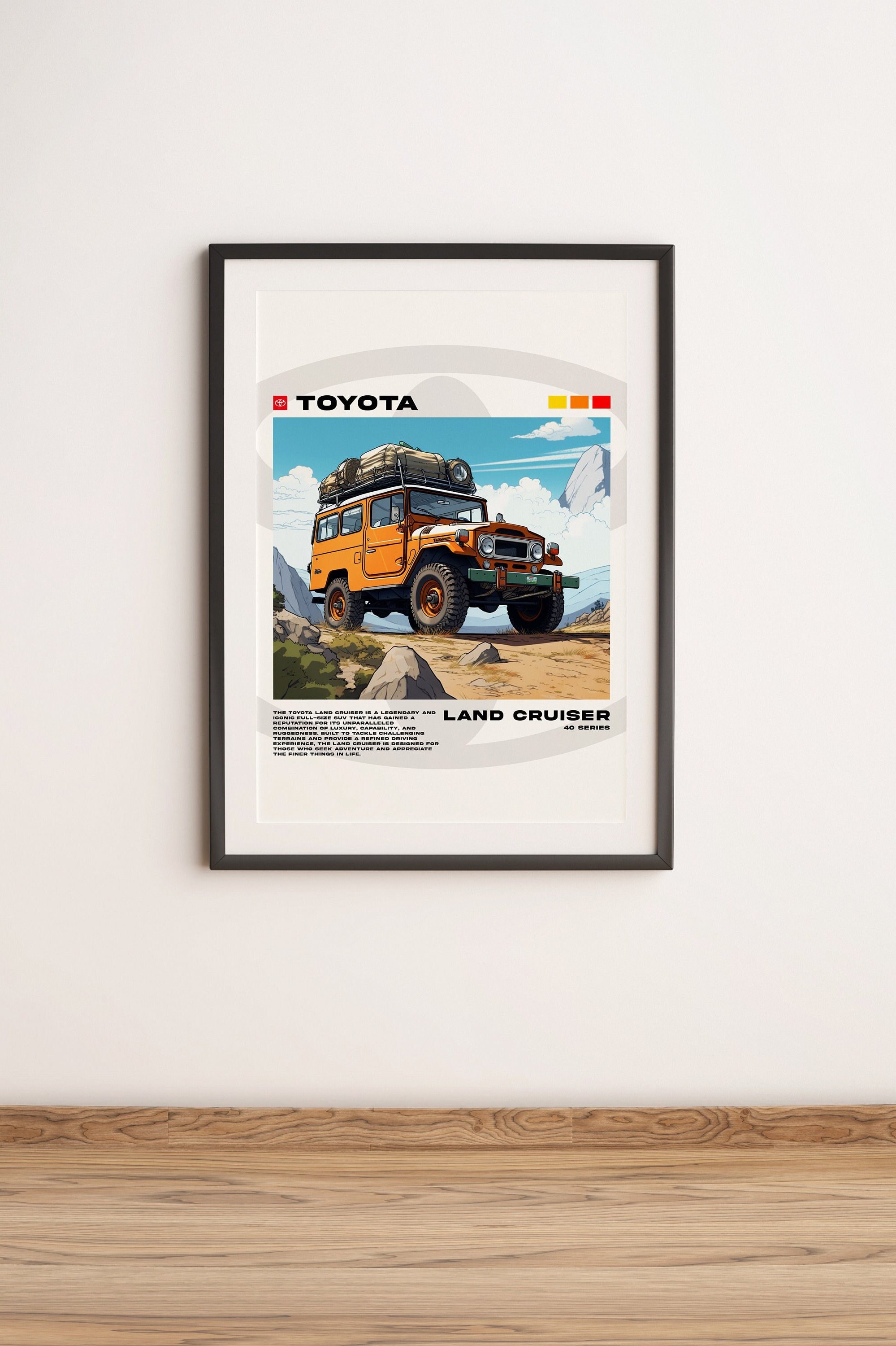 Toyota Land Cruiser Digital Print *INSTANT DOWNLOAD*. A Great Wall Art ...