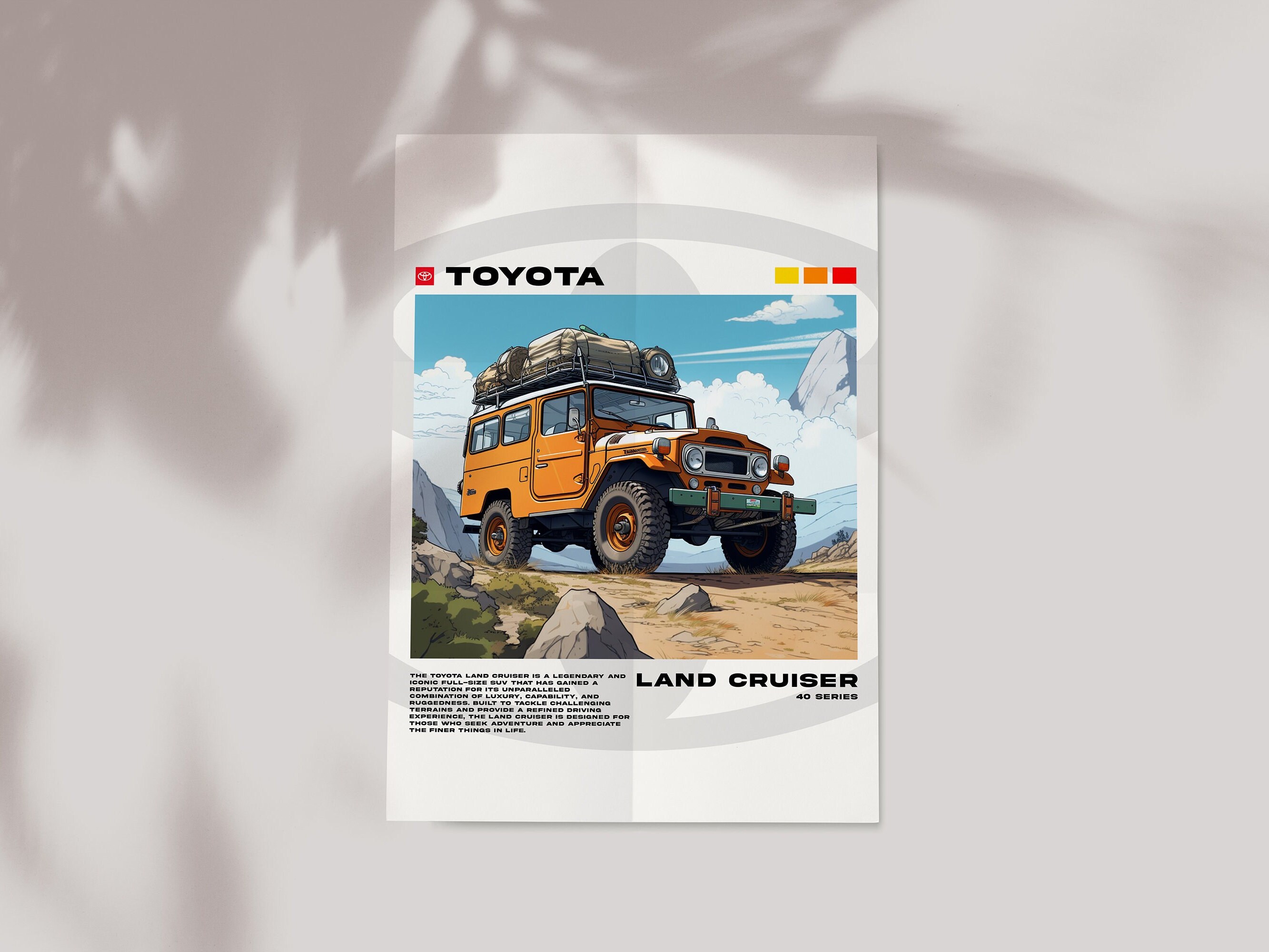 Toyota Land Cruiser Digital Print *INSTANT DOWNLOAD*. A Great Wall Art ...