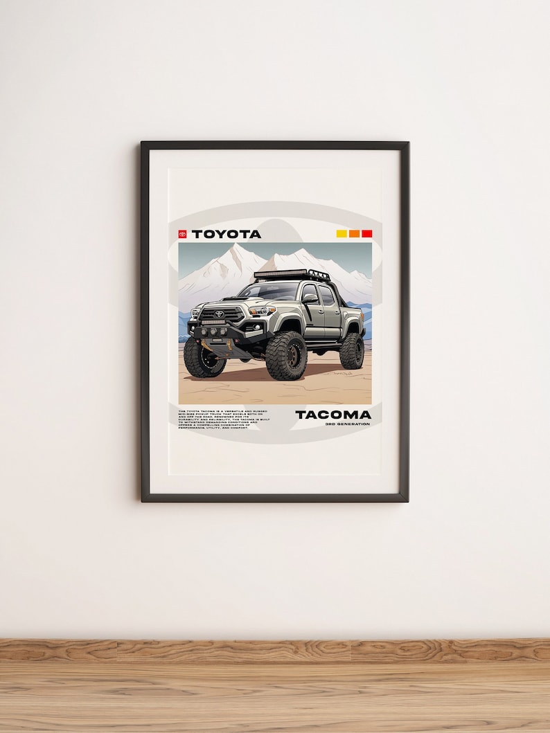 Toyota Tacoma Digital Print *INSTANT DOWNLOAD*. A Great Wall Art Print ...