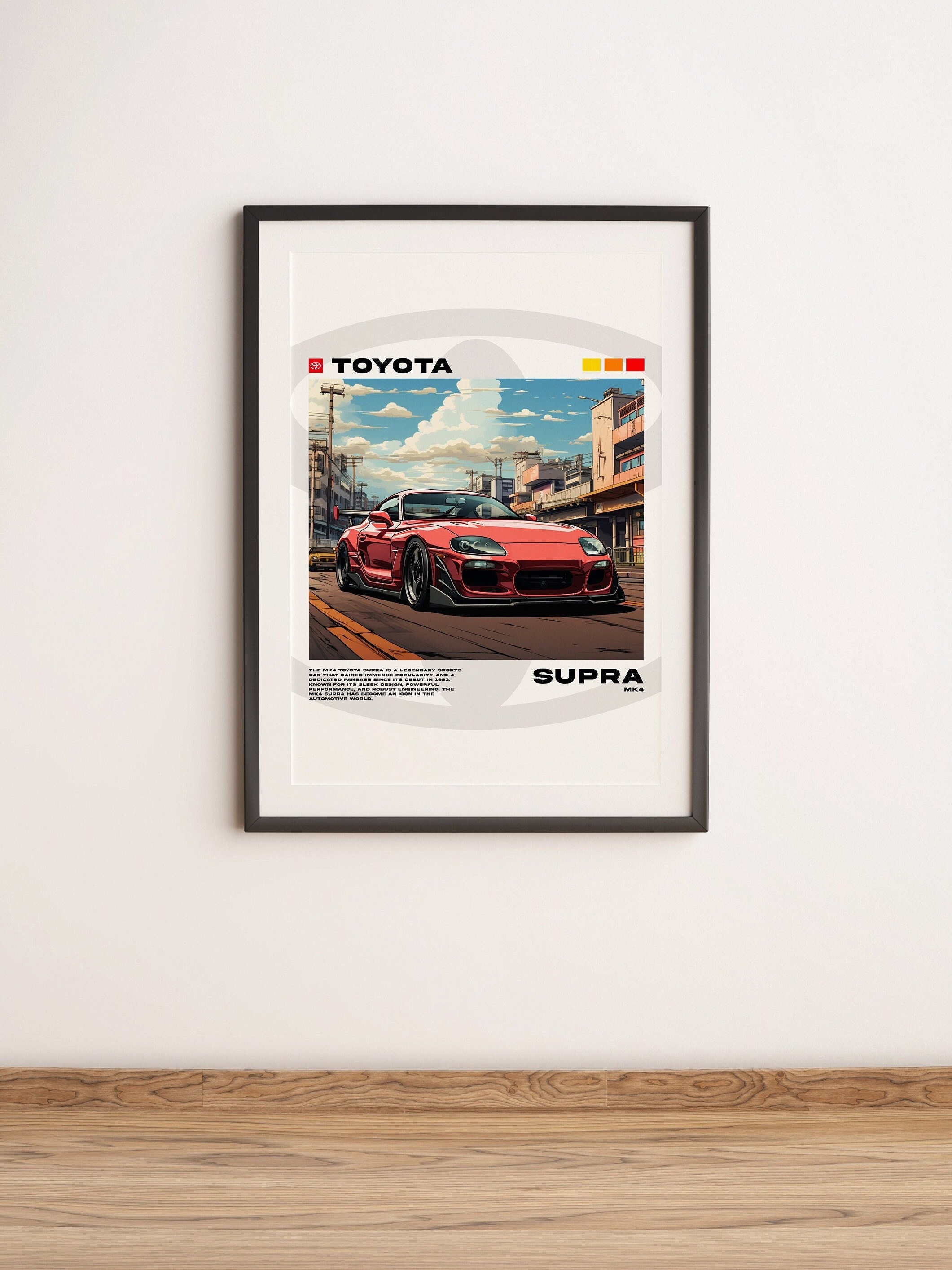 Toyota Supra Digital Print *INSTANT DOWNLOAD*. A Great Wall Art Print ...