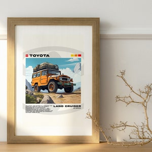 Toyota Land Cruiser Digital Print *INSTANT DOWNLOAD*. A Great Wall Art ...