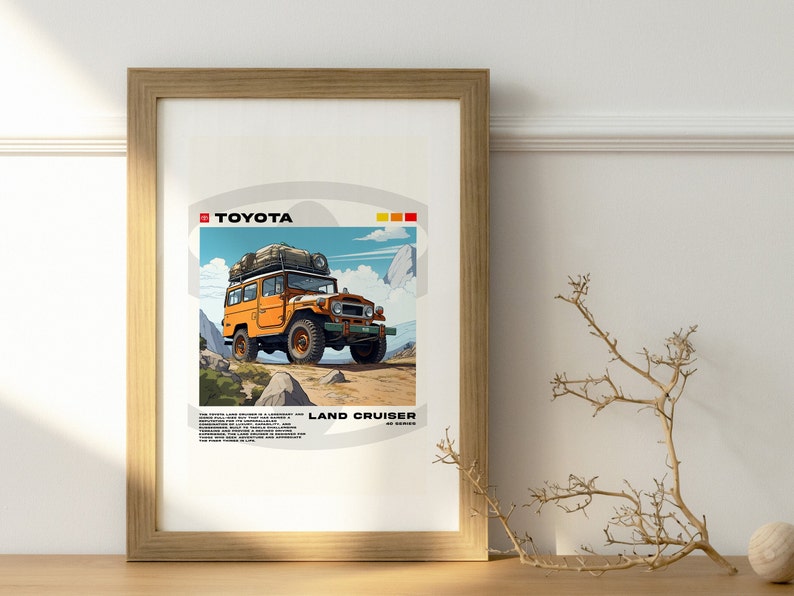 Toyota Land Cruiser Digital Print *INSTANT DOWNLOAD*. A Great Wall Art ...